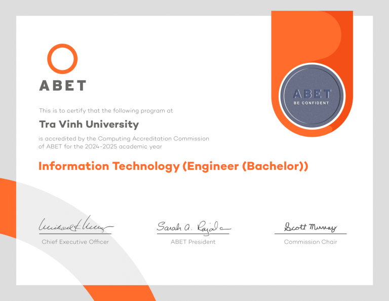 Tra Vinh University's Information Technology Program receives ...